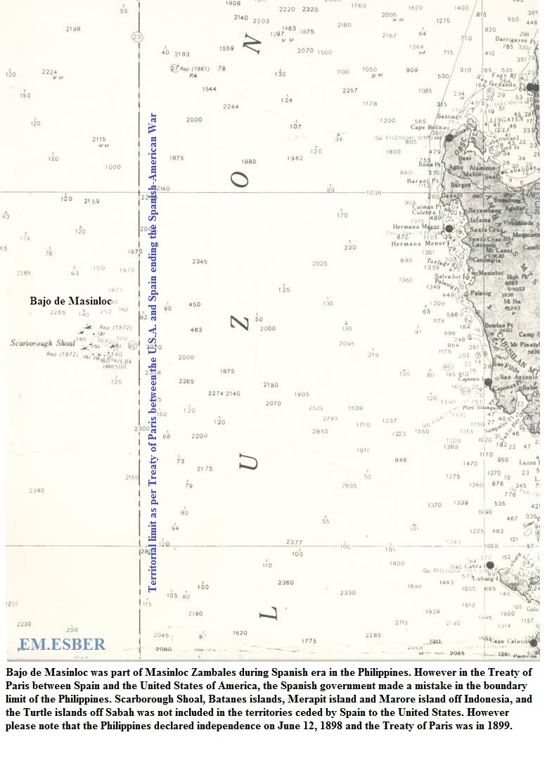 Em Esber Blog 2: Maps / charts of Panatag Shoal, Kalayaan Islands and ...