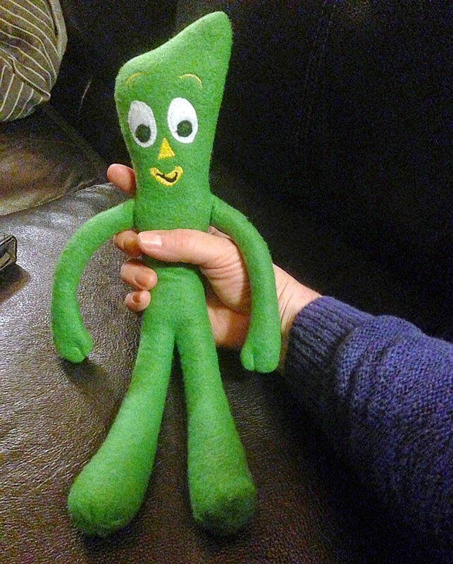 The Crafty Redhead: Gumby Birthday Plush
