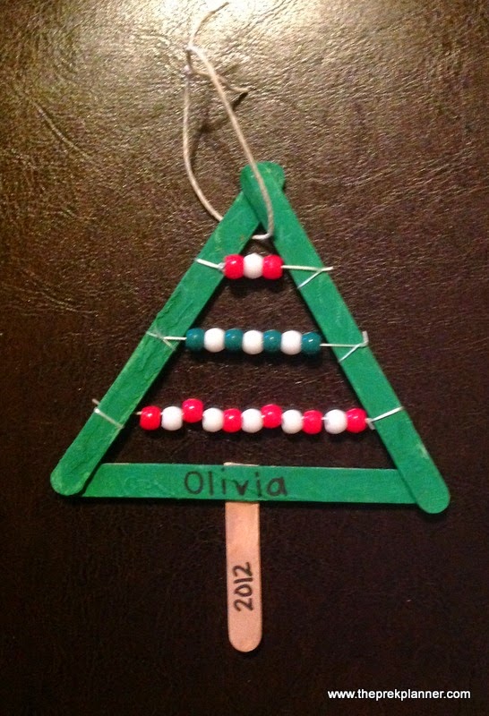 The Pre-K Planner: Kid Made Ornaments