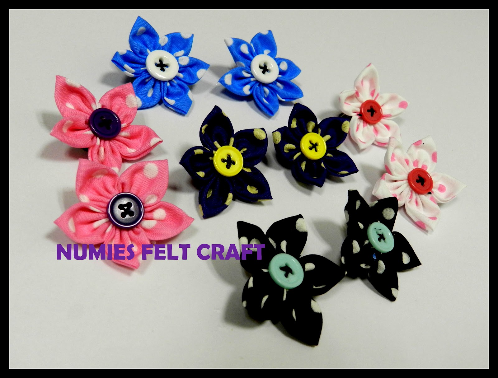 numies felt craft: PIN BUNGA COTTON