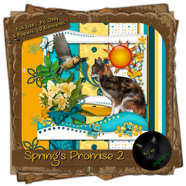 Digicats (and Dogs): Two mini spring freebies for you!
