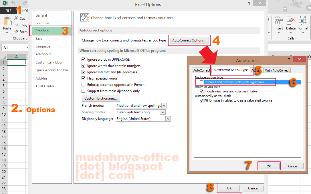 Cara Mudah Menonaktifkan Hyperlink Secara Otomatis di Microsoft Excel - Mudahnya Office