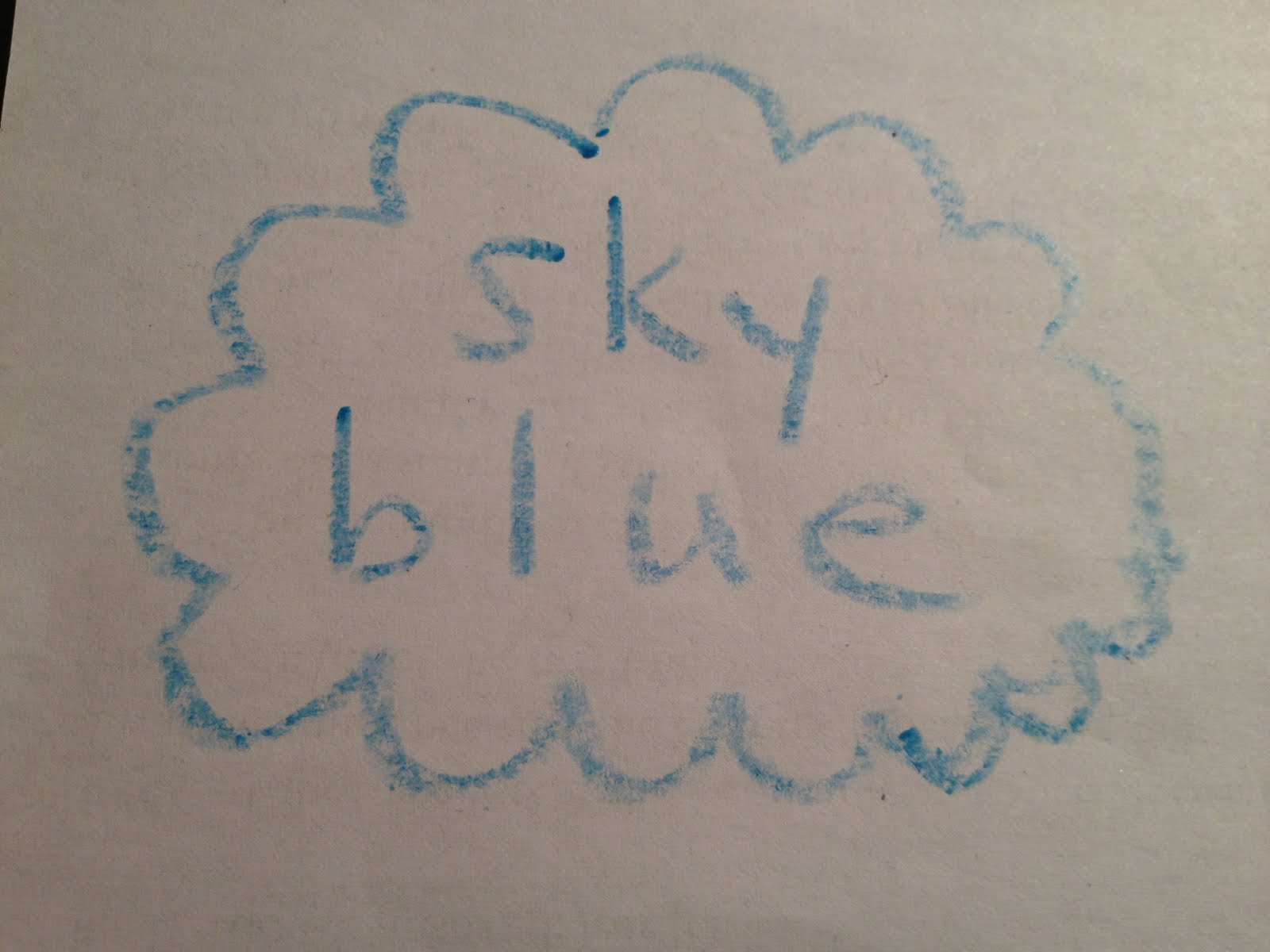 What a Day to be Alive: Crayola Photo Challenge- Sky Blue