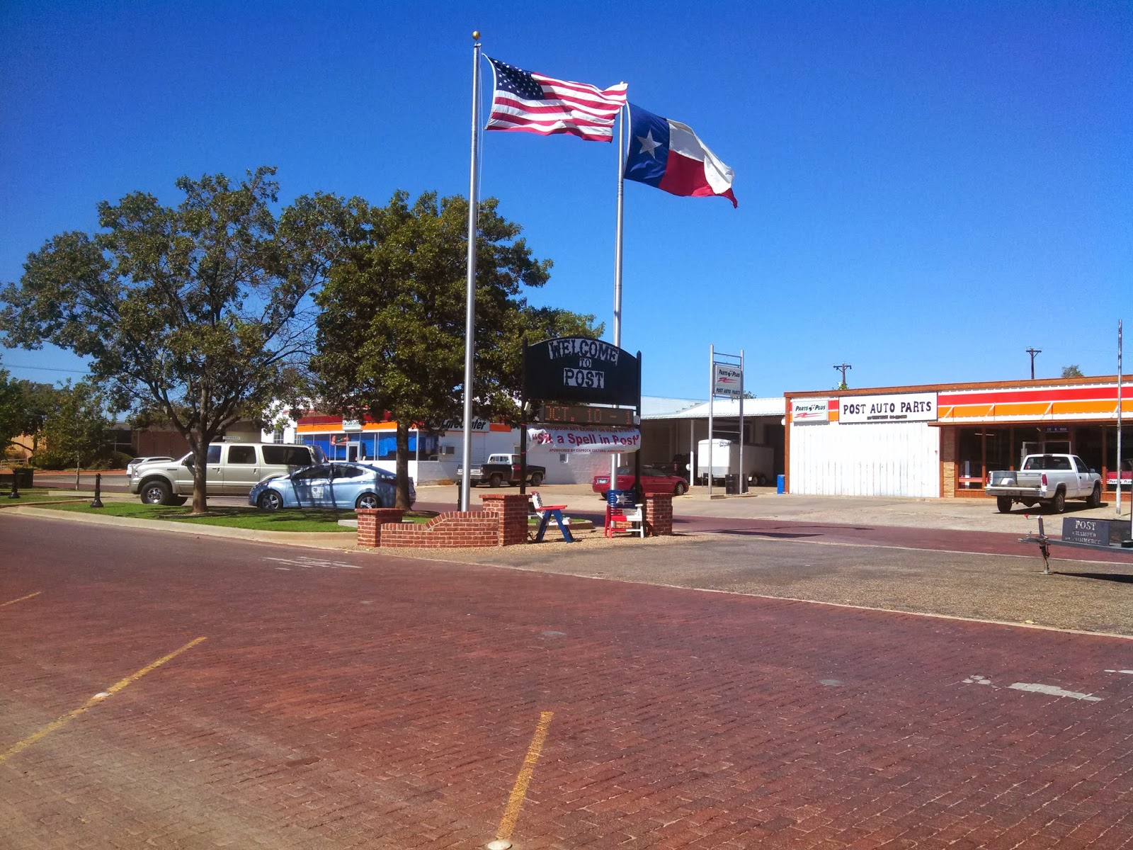 Mark and Patty RV Adventures: Travel into West Texas stopping in Post