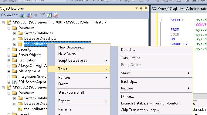 Teguh Triharto Learning Center: .::: How To Mirroring Microsoft SQL ...