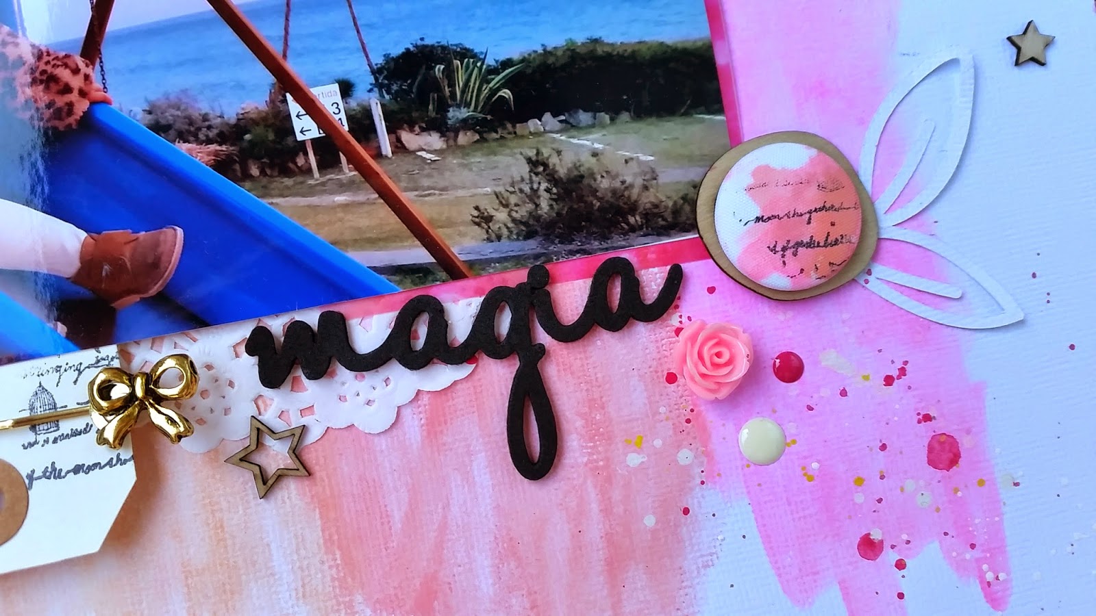 Diario de Loneta: Layout Magia - ¡Rosa al poder!