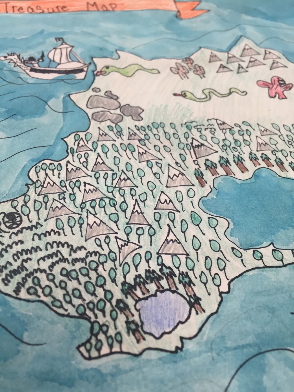 Thomas Elementary Art: Ancient Maps by 3rd Grade