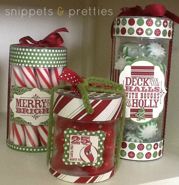 Snippets and Pretties: Holiday treat tubes