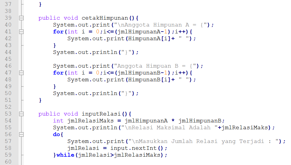 Membuat Fungsi Invers pada JAVA