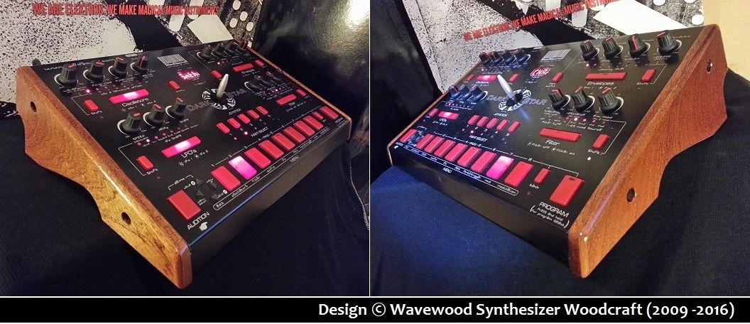 MATRIXSYNTH: Red Sound Dark Star Synth Custom Wood Side Panels