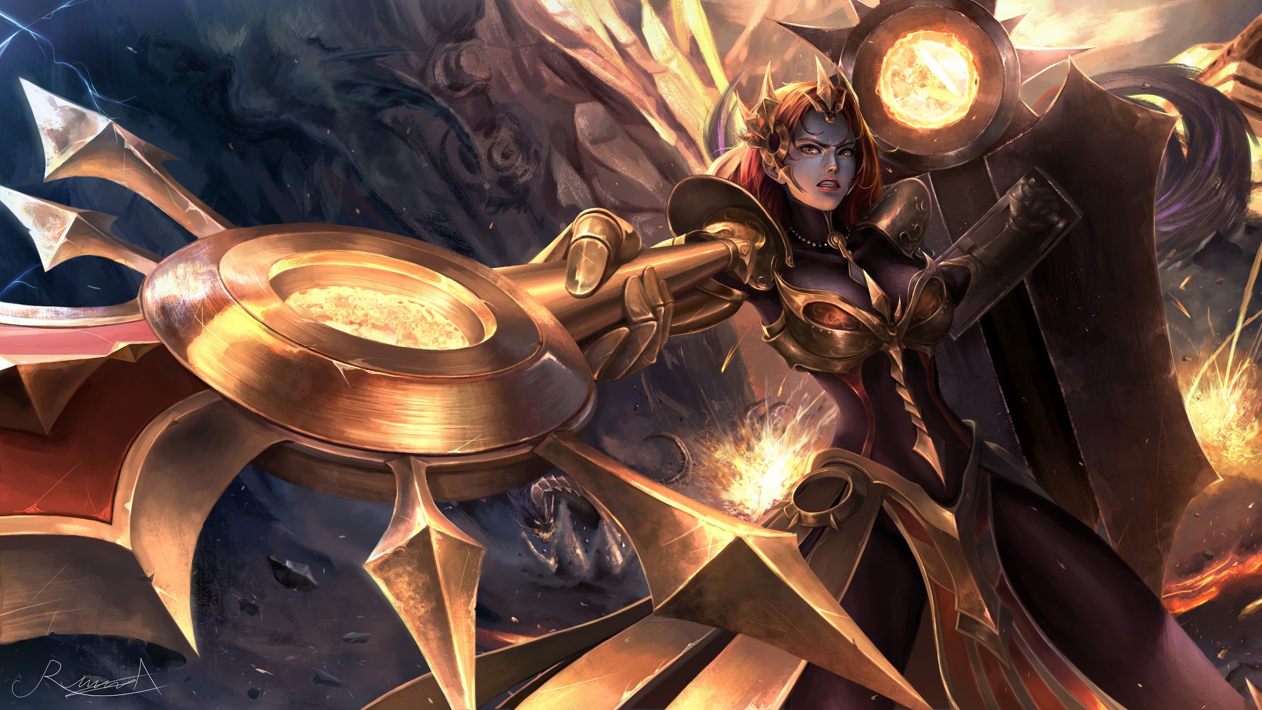Leona, LoL, 4K, #123 Wallpaper PC Desktop