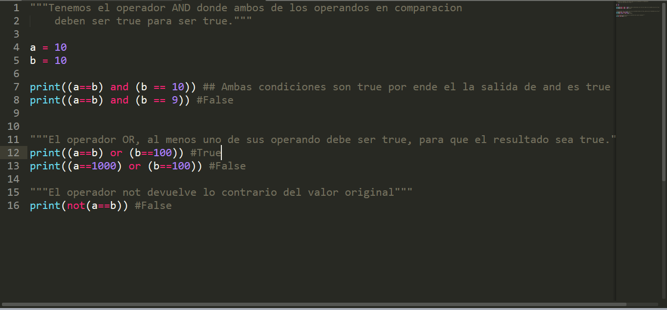 Curso de python 3 - Clase #6 : Operadores basicos II