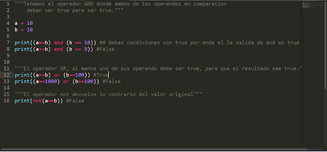 Curso de python 3 - Clase #6 : Operadores basicos II
