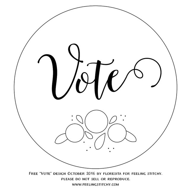 feeling stitchy: Vote for a free "Vote" pattern!