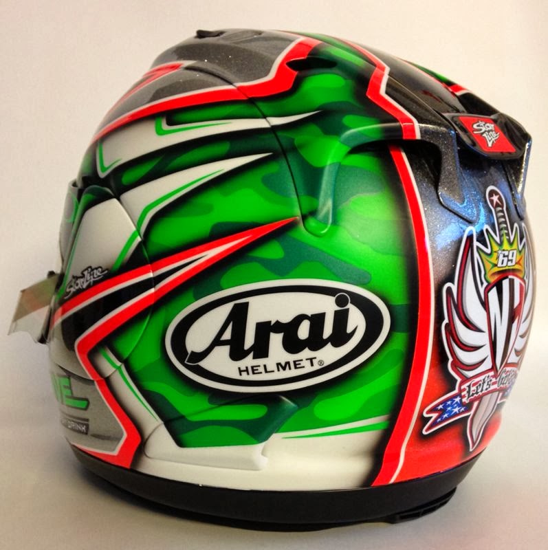 Racing Helmets Garage: Arai RX-GP N.Hayden 2014 by Starline