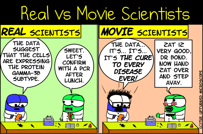 Real Scientist vs. Movie Scientist ~ Science Storiented