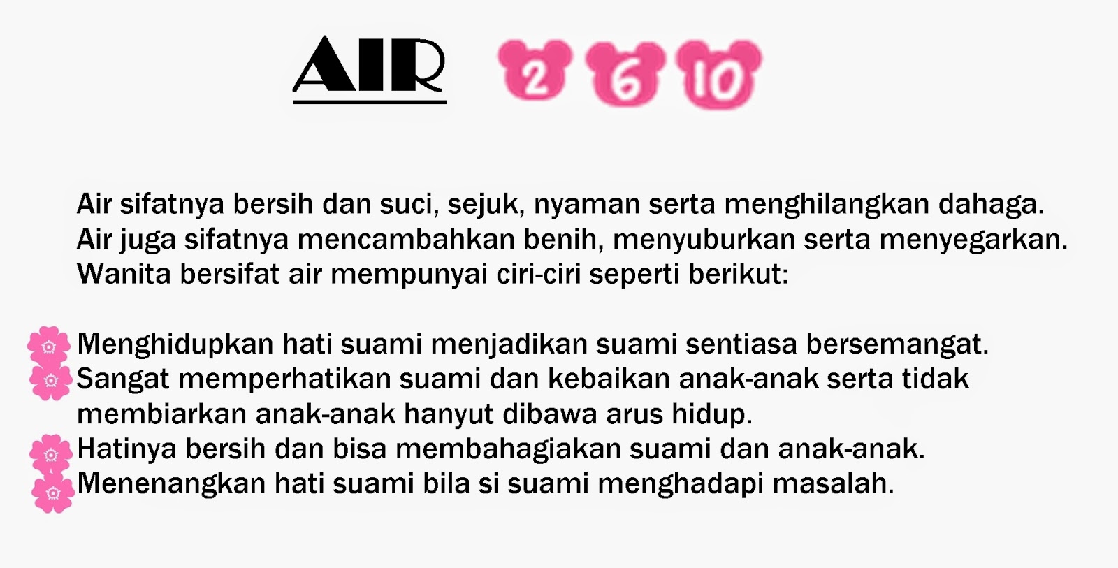 La ViDa O'hara: Rahsia Wanita dan 4 unsur