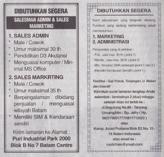 IKLAN BATAM POS
