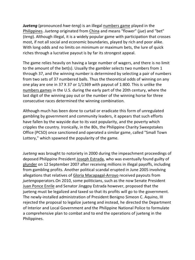 jueteng - philippin news collections