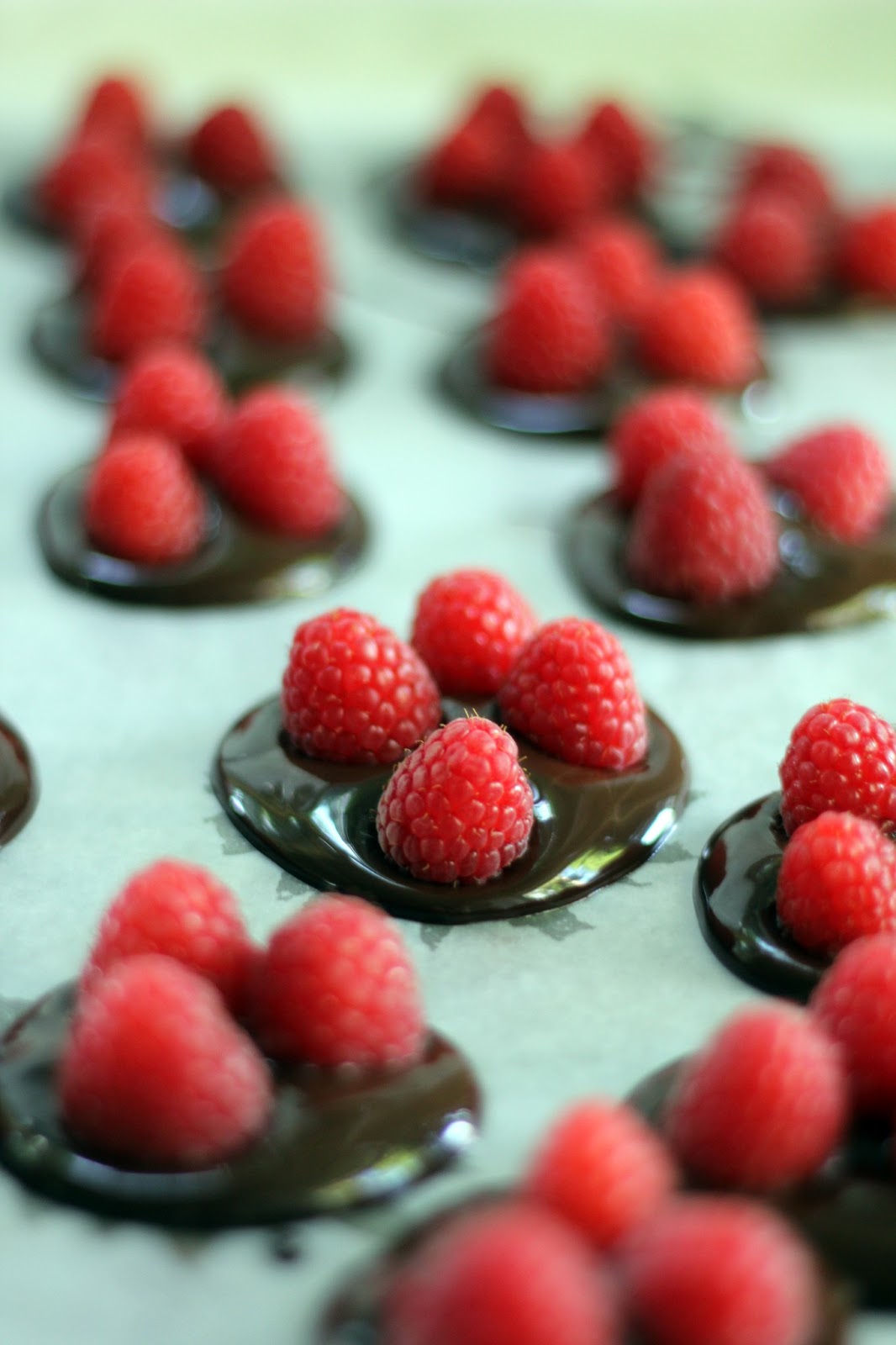 Blue Kale Road: Raspberry Chocolate Puddles