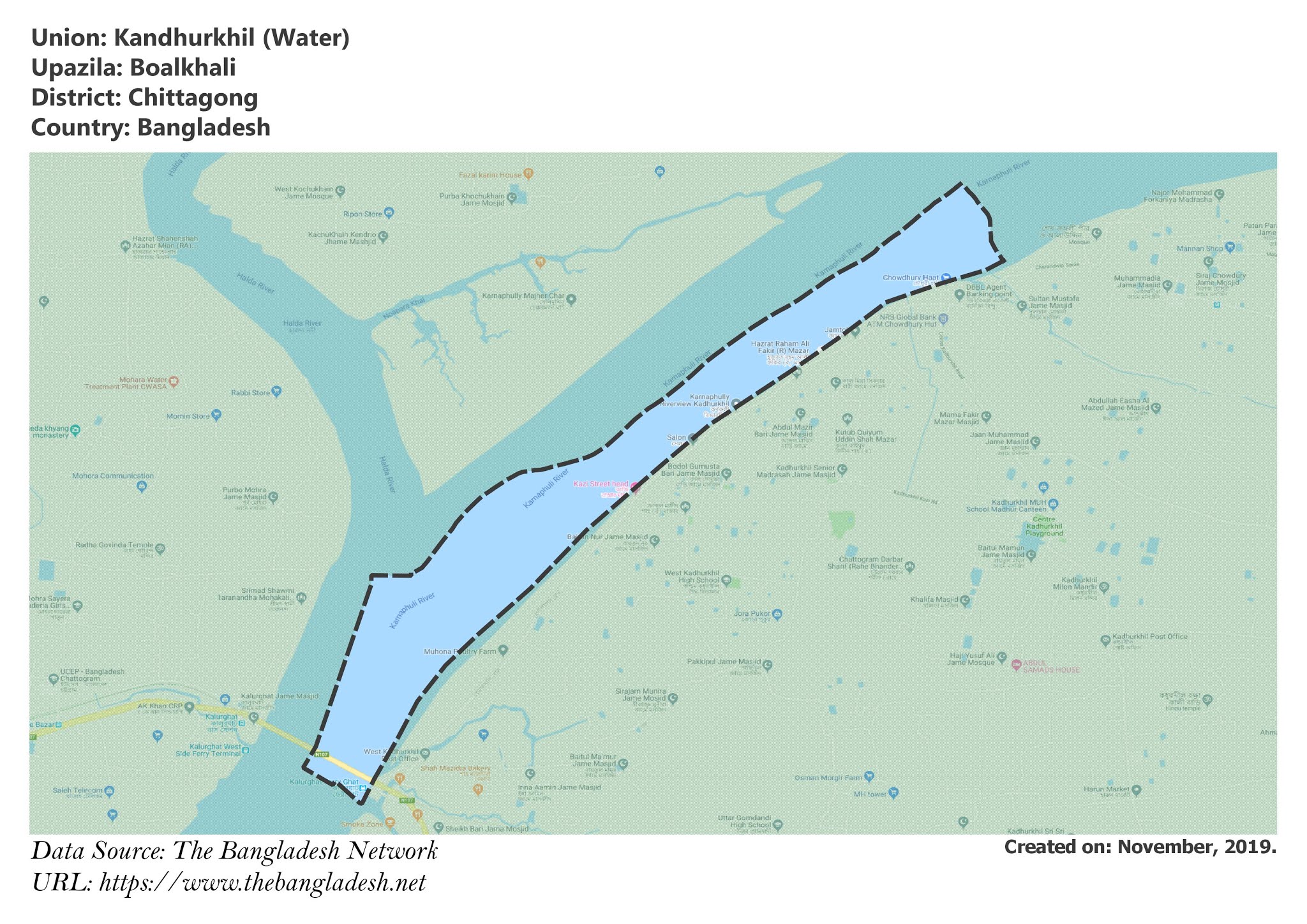 Kandhurkhil Union (Water), Chittagong