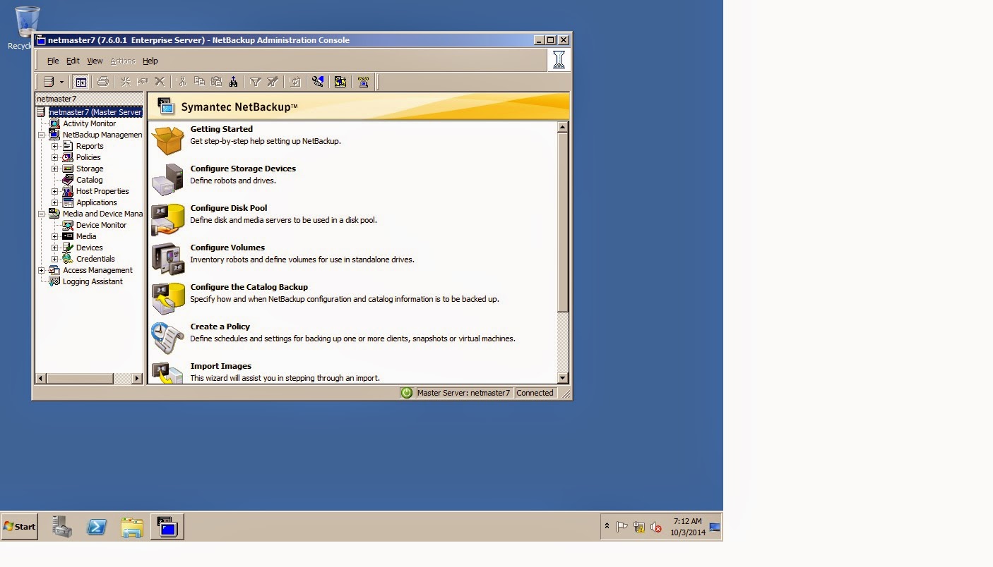 Remote Infrastructure Management: Symantec Netbackup 7.6.0.1 ...