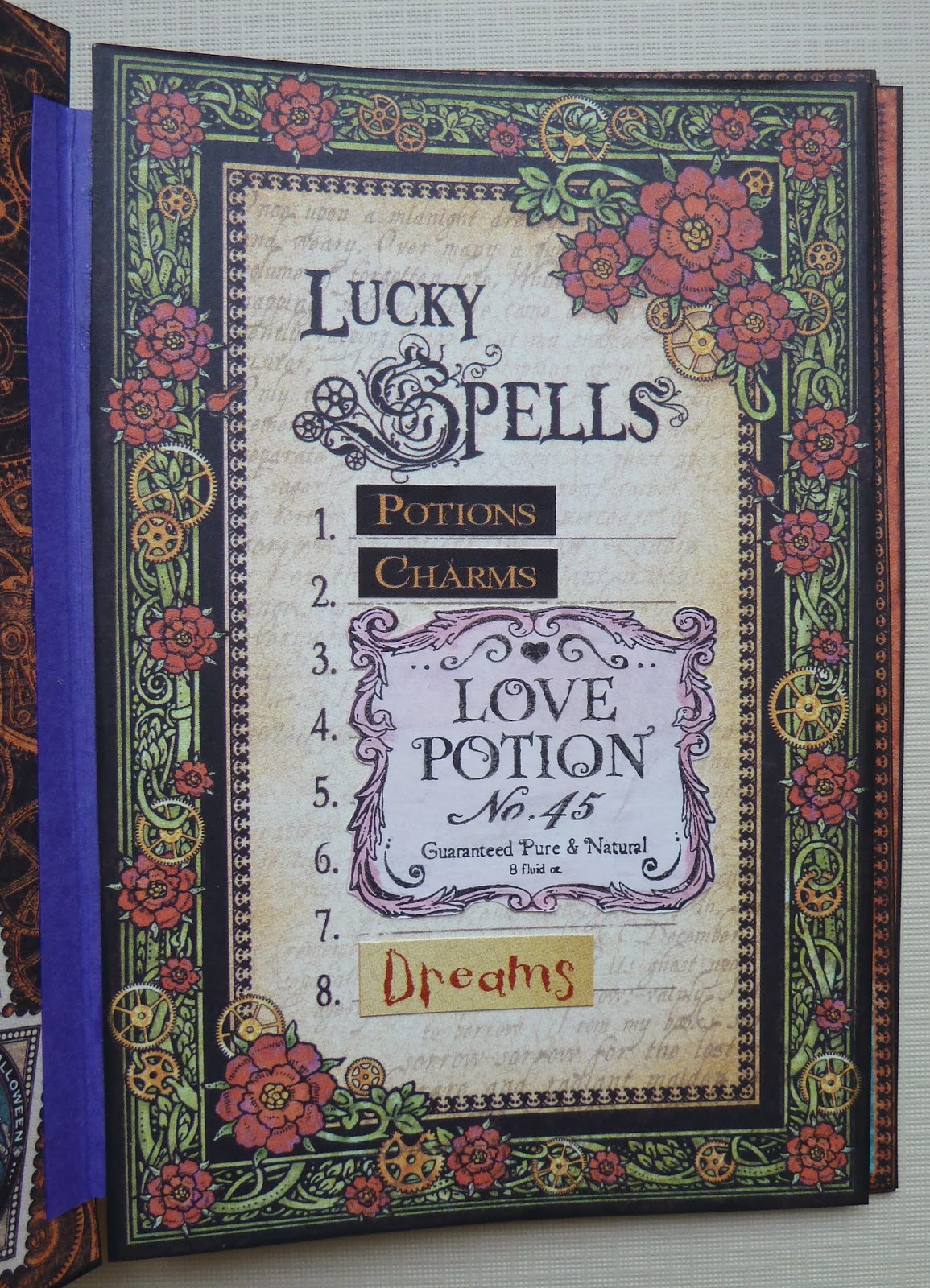 The Fruit Pixie: Graphic 45 small spell book