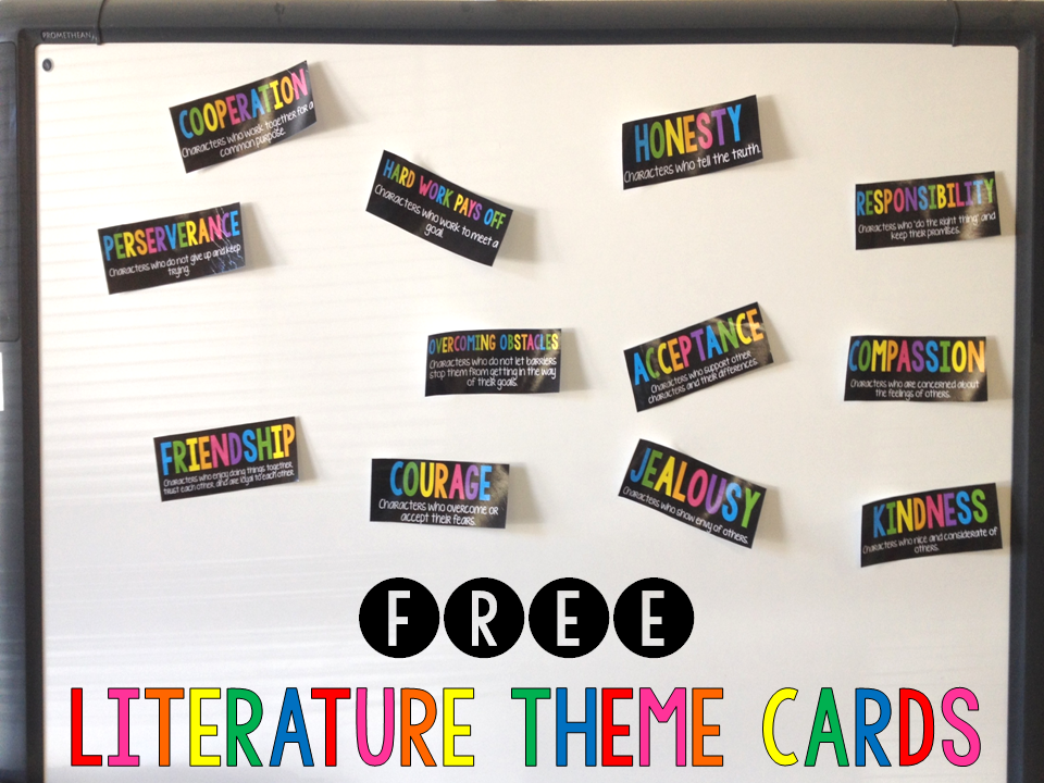 Free Literature Theme Cards | Primary Junction