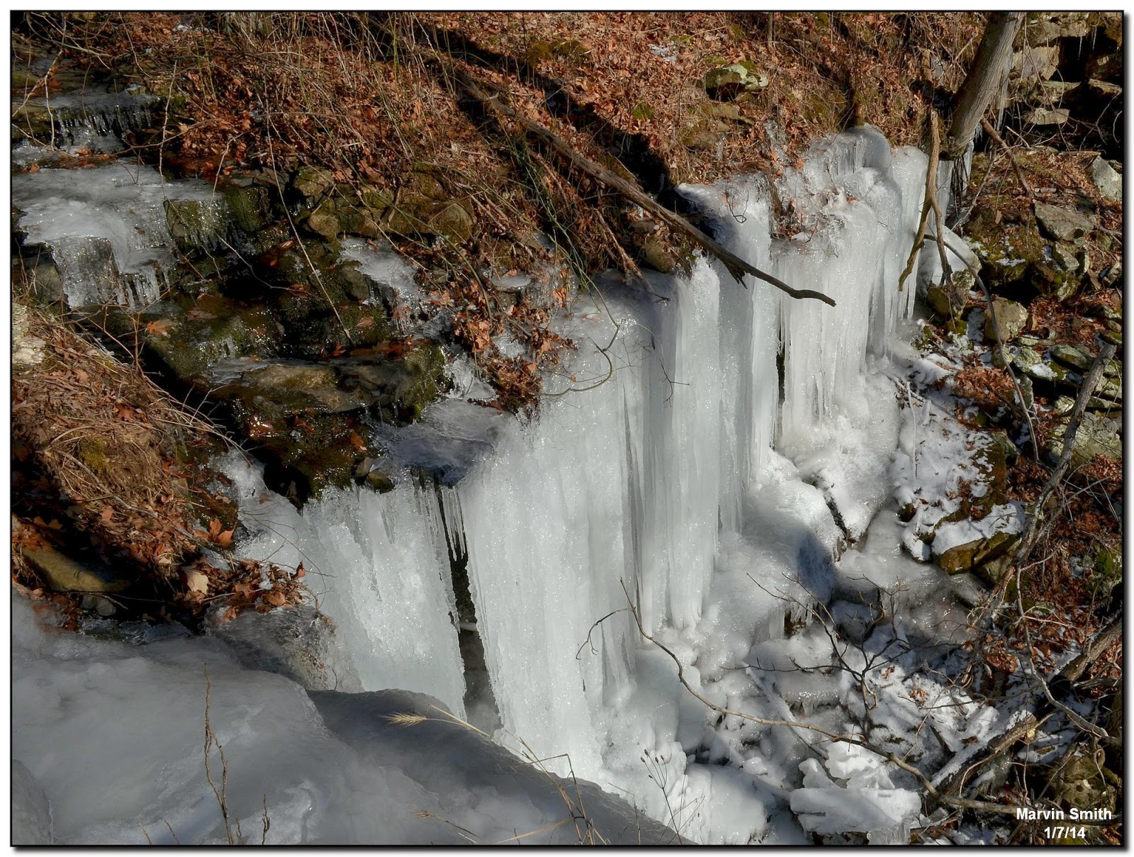 Nature in the Ozarks: Icy Waterfall