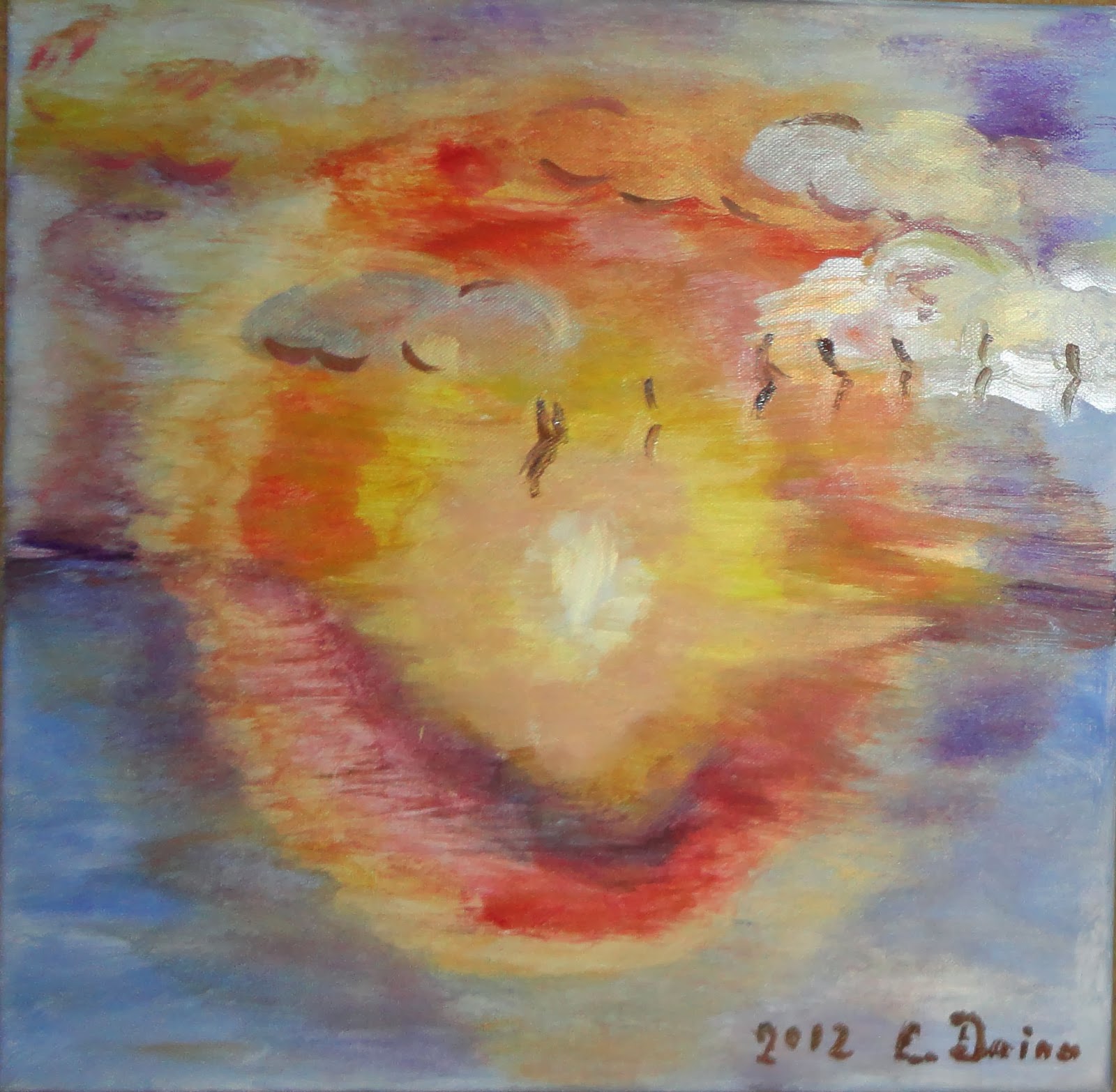 PICTURI MODERNE DECOR: PICTURA--65--RASARIT LA MARE