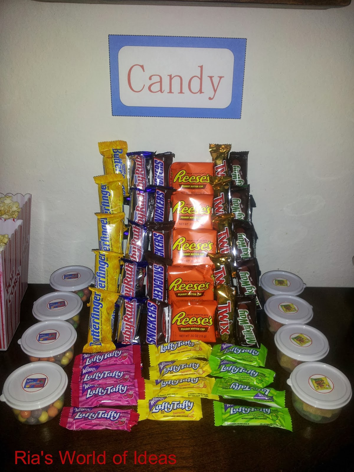 Ria's World of Ideas: Family Movie Night Snack Bar