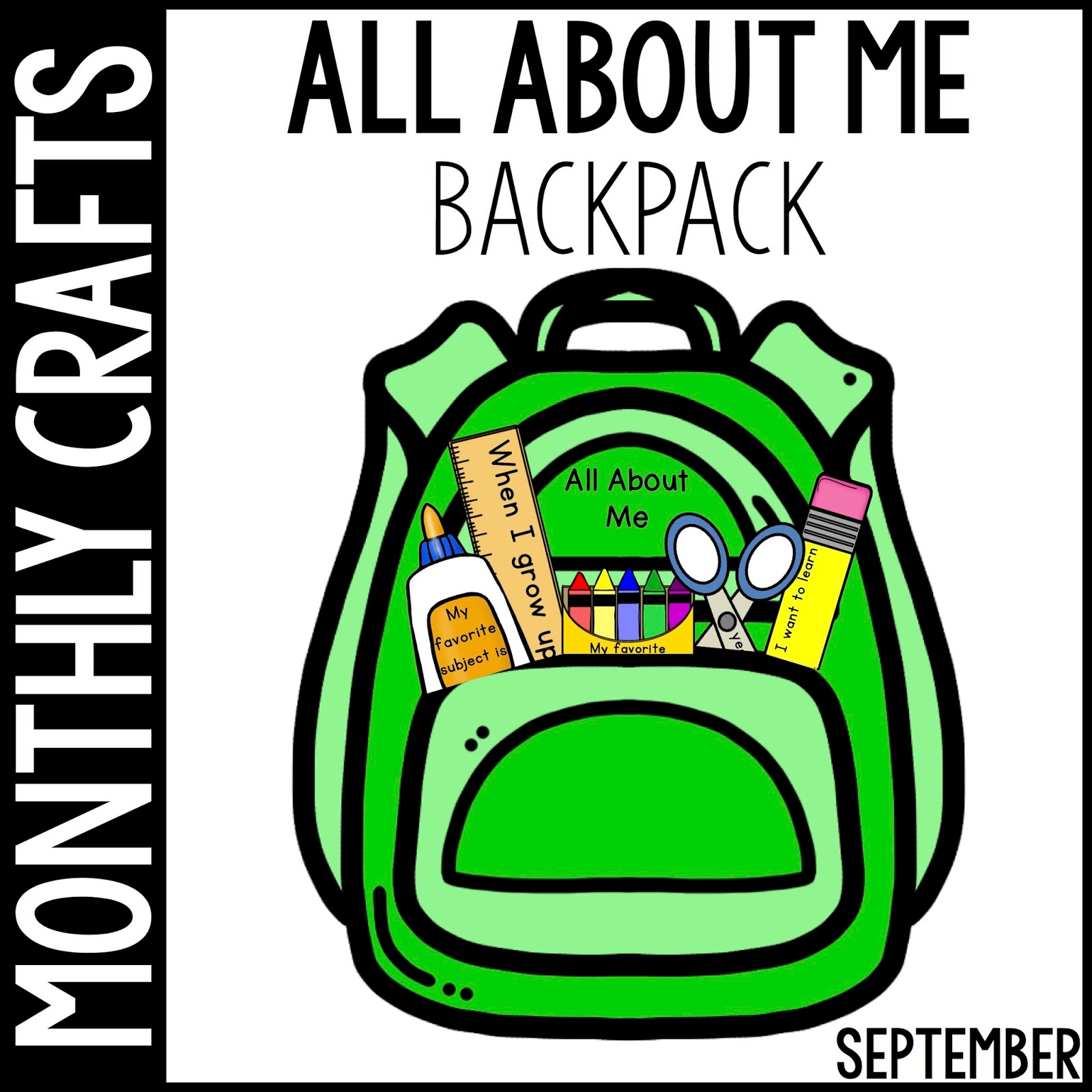 Emily Jane Creates: SEPTEMBER ALL ABOUT ME BACKPACK