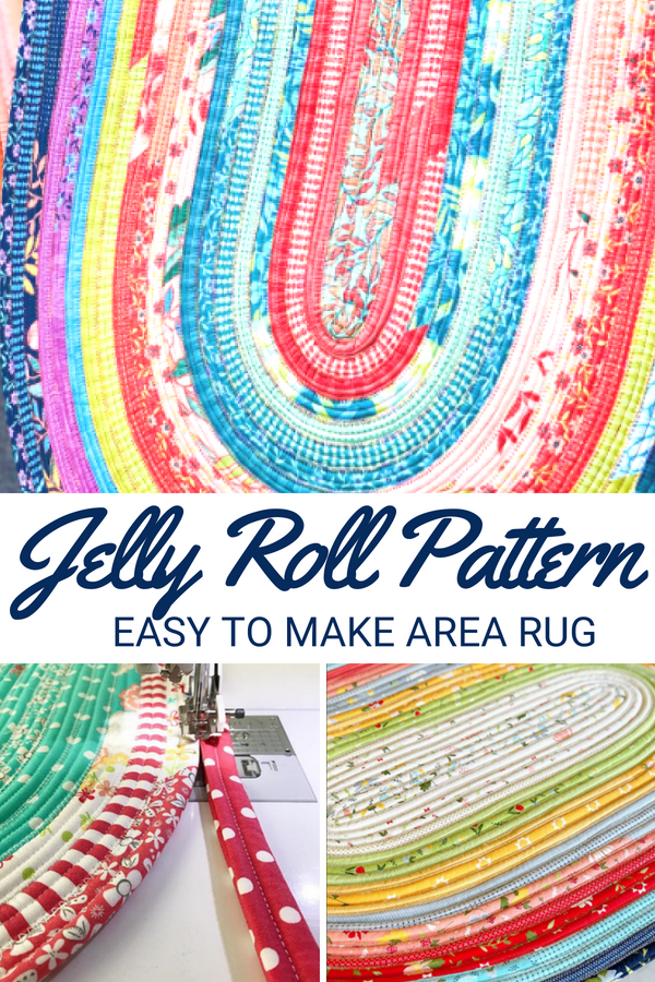 QUILTING WITH AREA 3: Jelly Roll Rug Tutorial by Sewing with Scraps
