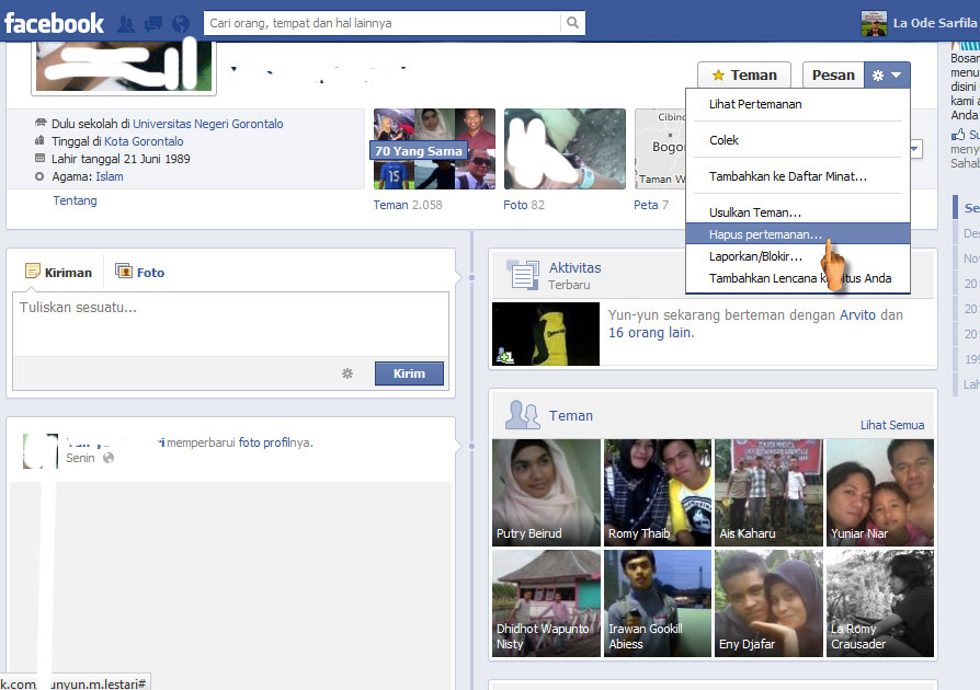 Cara mudah hapus teman Facebook di Android untuk pengguna di Indonesia ...