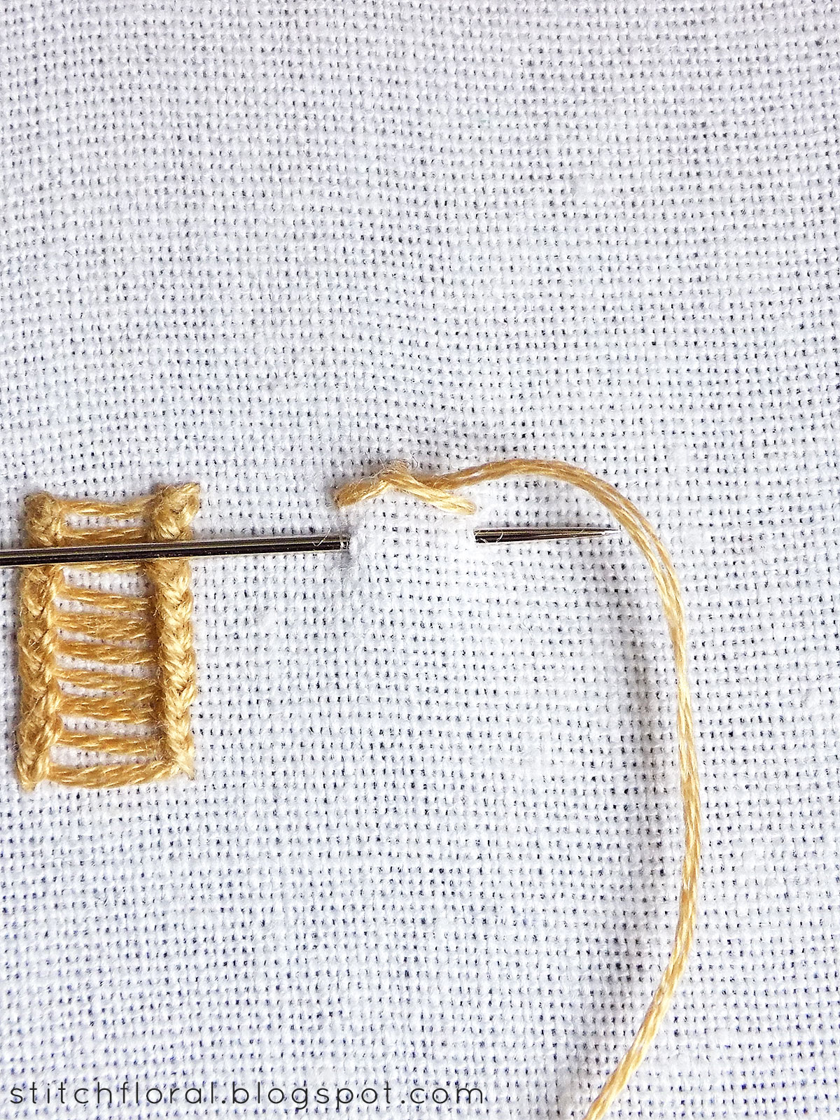 Ladder & Loop stitches tutorial - Stitch Floral