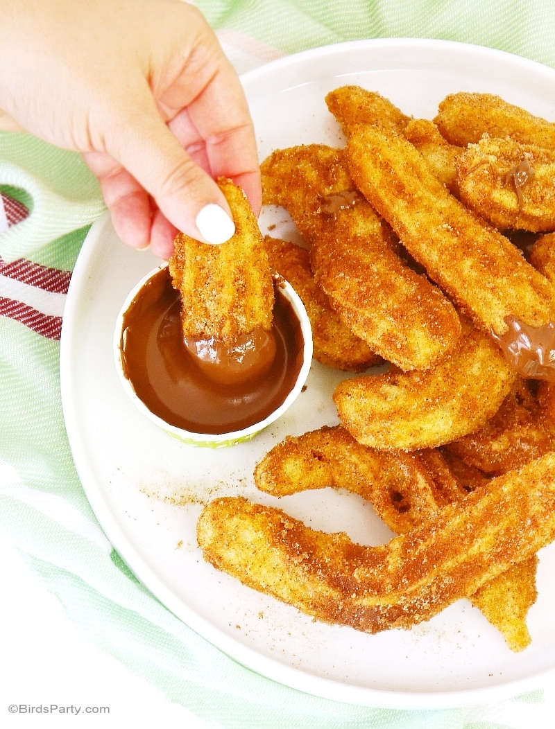 Recipe | Homemade Cinnamon Churros with Nutella Sauce - Party Ideas ...