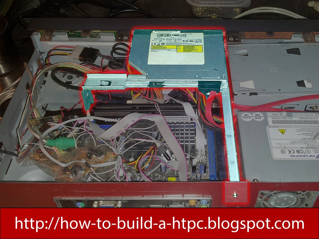 DVD player look-alike DIY HTPC case mod project