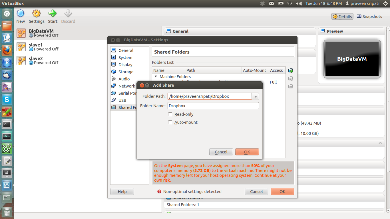 Big Data And Cloud Tips Sharing Folder Between Guest And Host Os Using Virtualbox