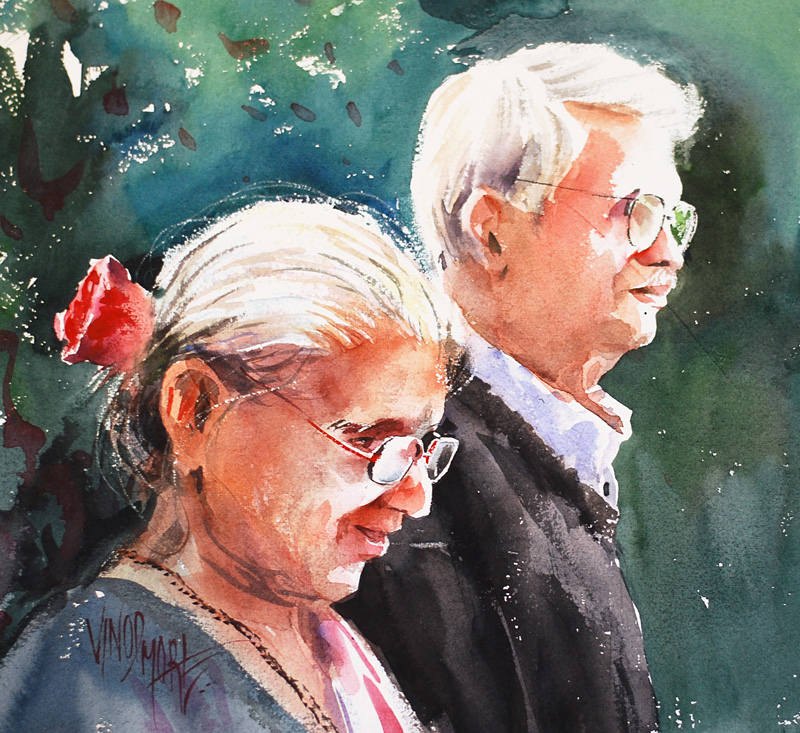 Vinod more : a painter: Watercolors