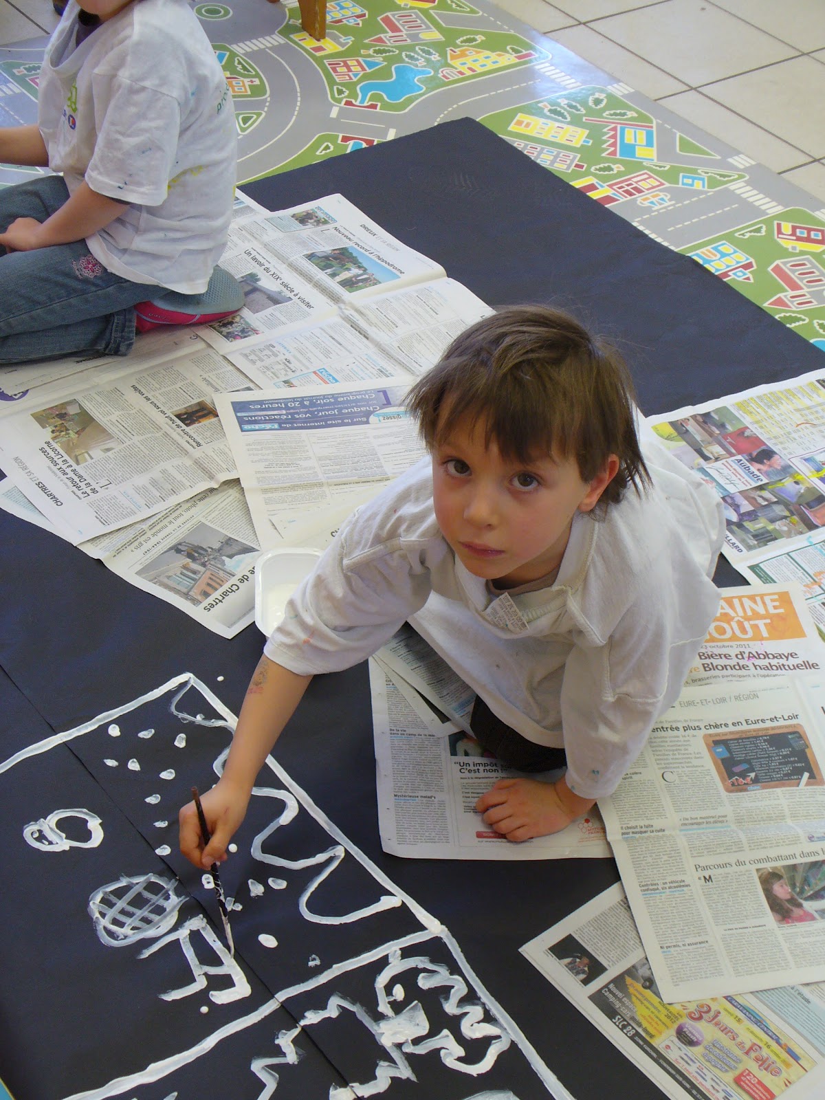 Ecole maternelle Saint Joseph: Fresque hivernale(bis)