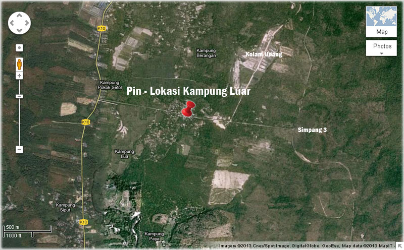 PETA LOKASI ~ Kampung Luar Mukim Siong Baling Kedah Darul Aman