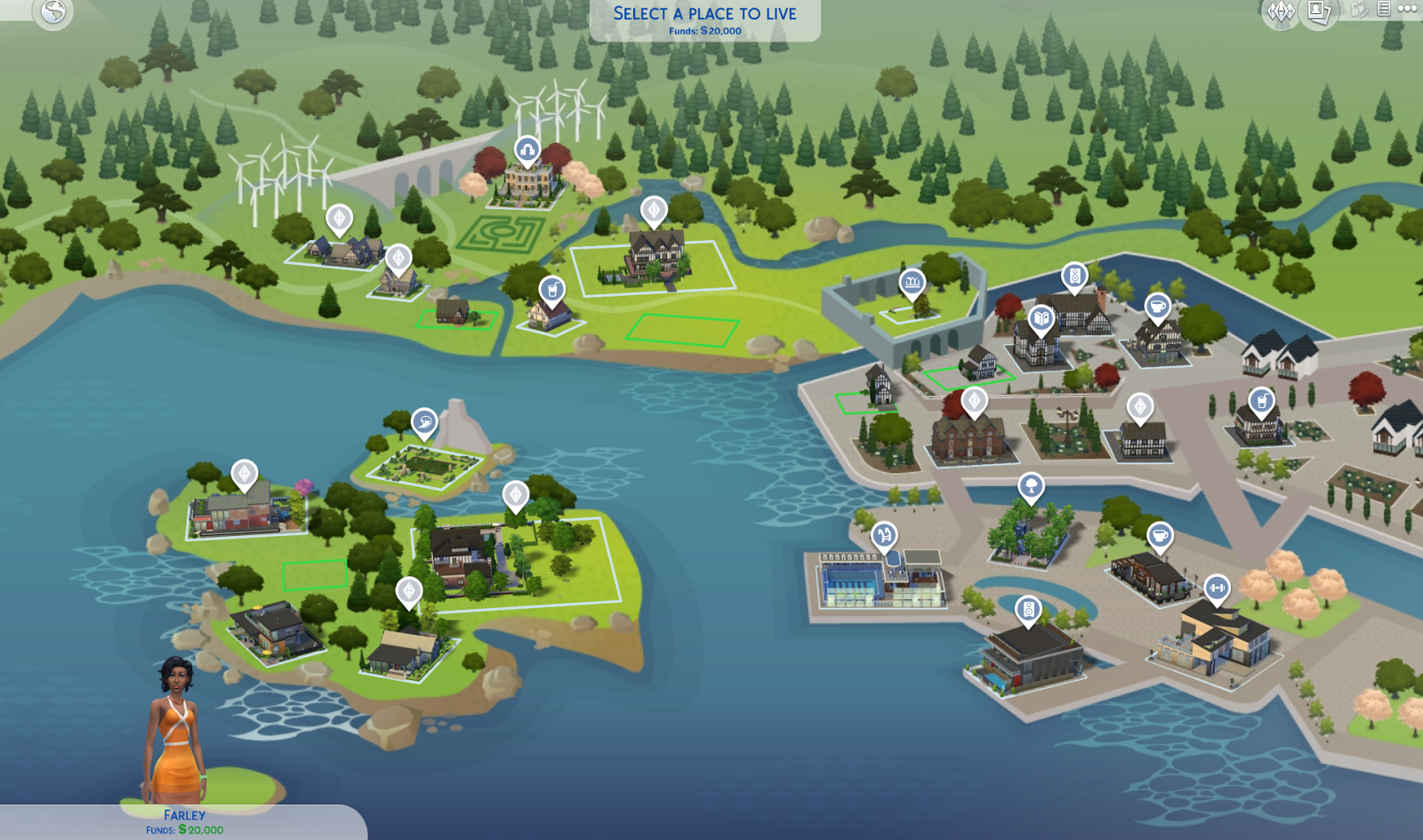 Mundos de Los Sims 4 en Color y Mapa de Windenburg - Sims Soul ...