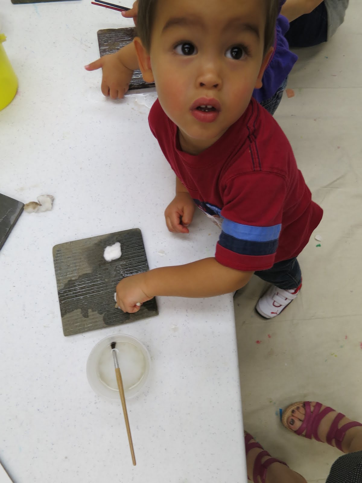 Toddler Art Class: Water Painting : library makers