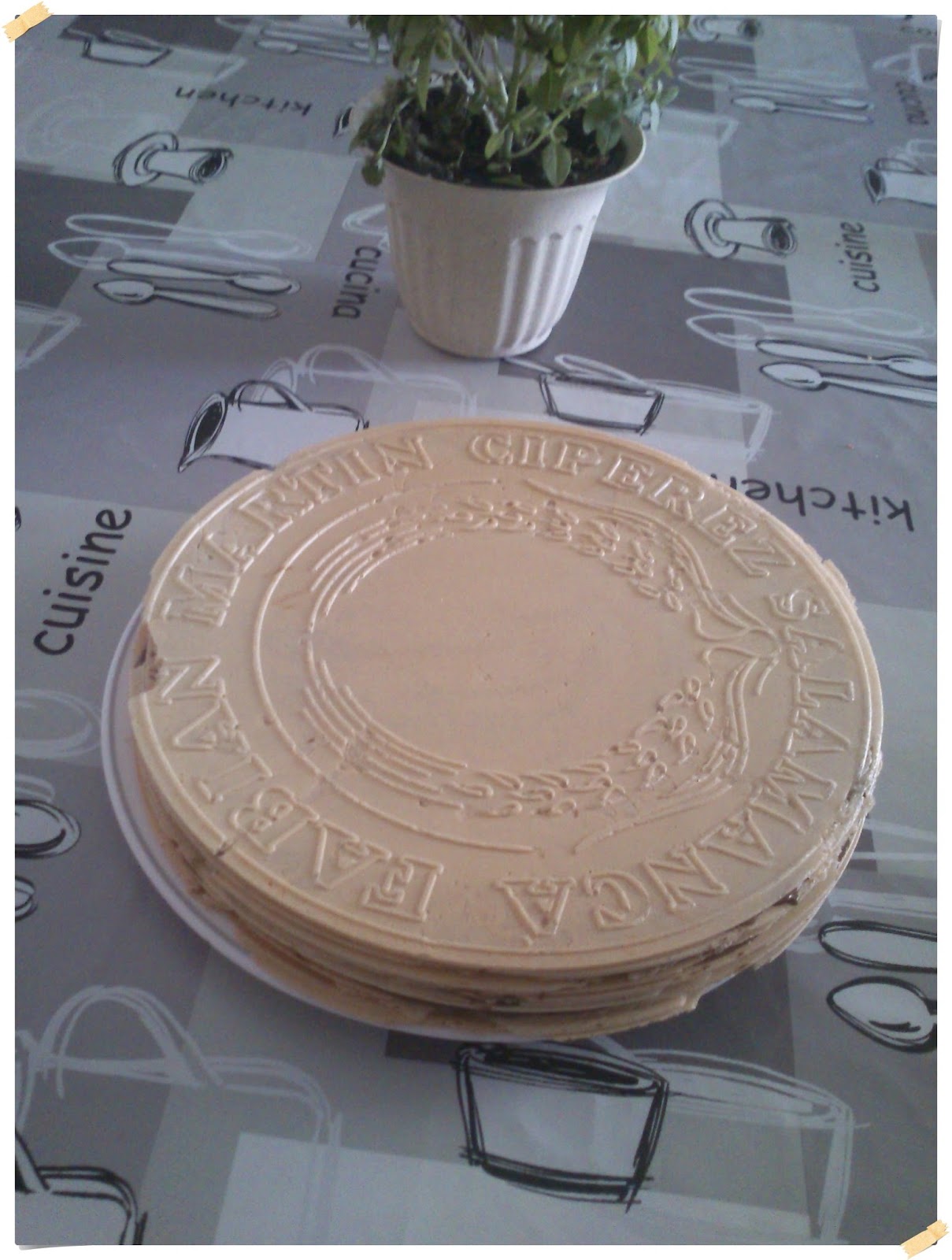 Mónica en la cocina: Tarta de obleas