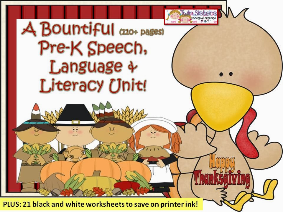 Twin Speech, Language & Literacy LLC: 1/2 off for 24 hours! A Bountiful ...