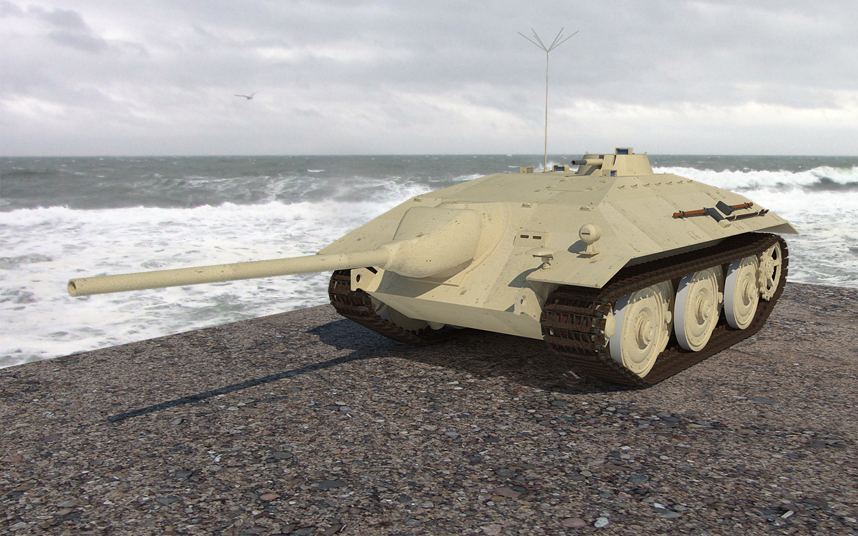 SketchUP Power 草圖力量: Schützenpanzerwagen KATZE (E25) (Paper tank 計劃戰車