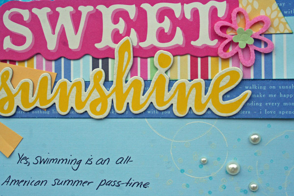 The Scrappiest: Sweet Sunshine and a SKETCH