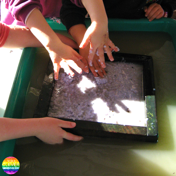 HOW TO EASILY MAKE RECYCLED PAPER WITH PRESCHOOLERS | you clever monkey