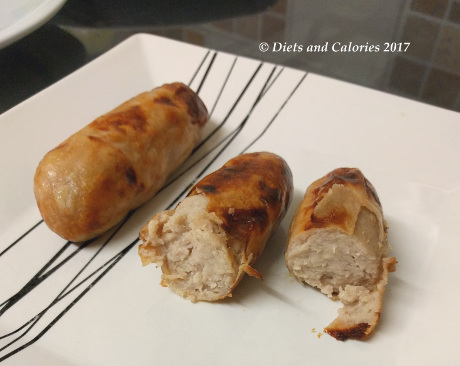 M&S Skinny Sausages cooked