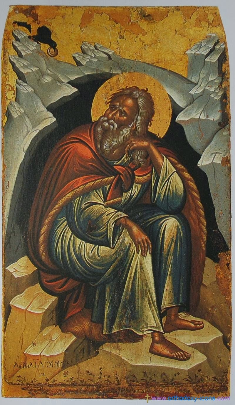 Julia Protkova: Prophet Elijah in the desert.